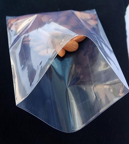 One Side Silver One Side Transparent Three Side Seal Pouches Food Grade ...